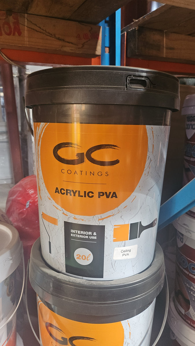 GC Coatings White PVA 20L – POINT HARDWARE - JHB